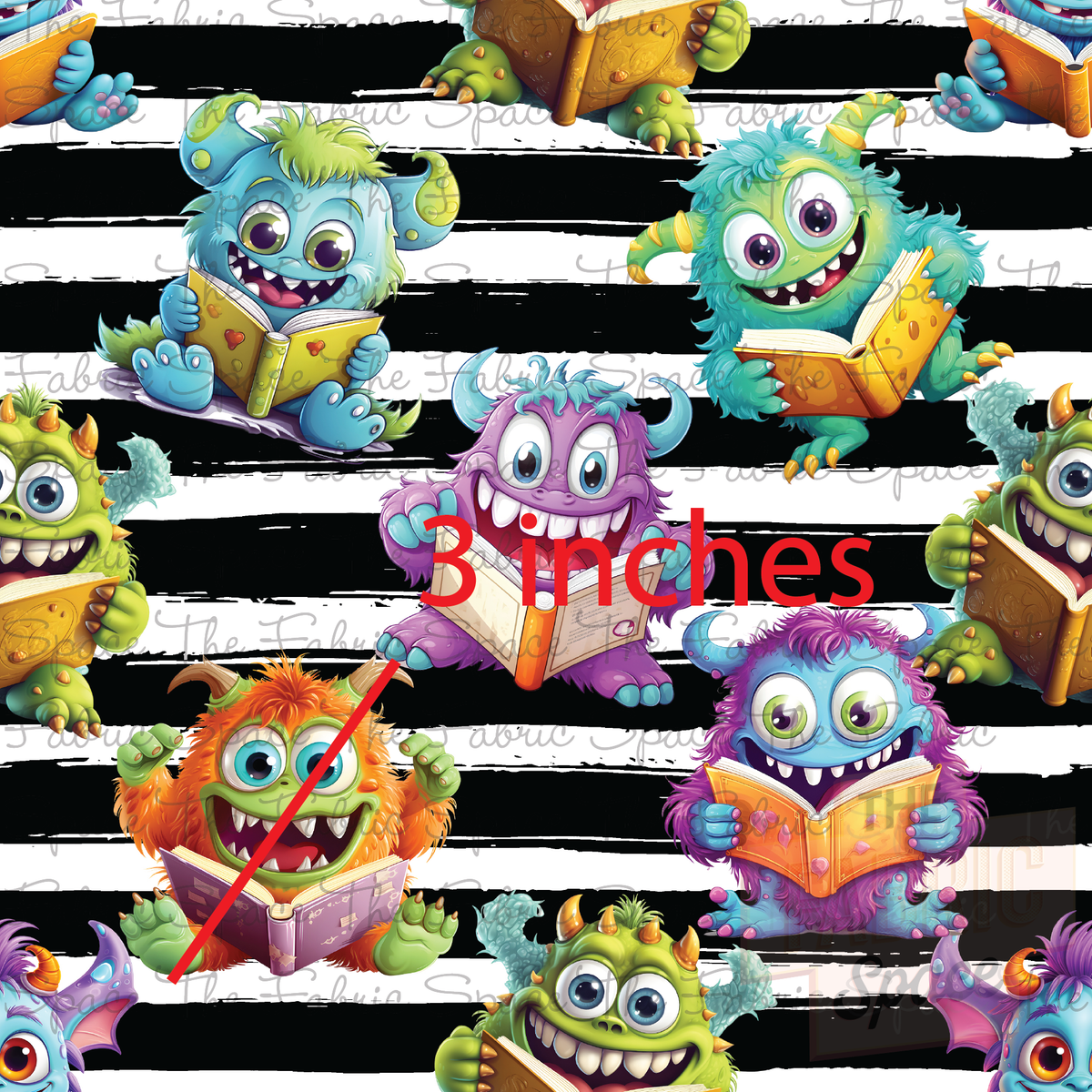 Monster Stripes - Cotton Lycra 280gsm – The Fabric Space