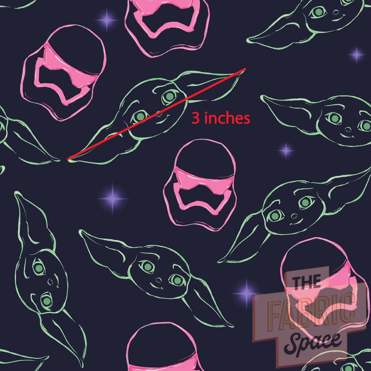 Neon Heads - Woven – The Fabric Space
